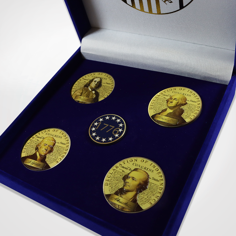 Founding Fathers Coin & Pin Set – SymbolArts Shop