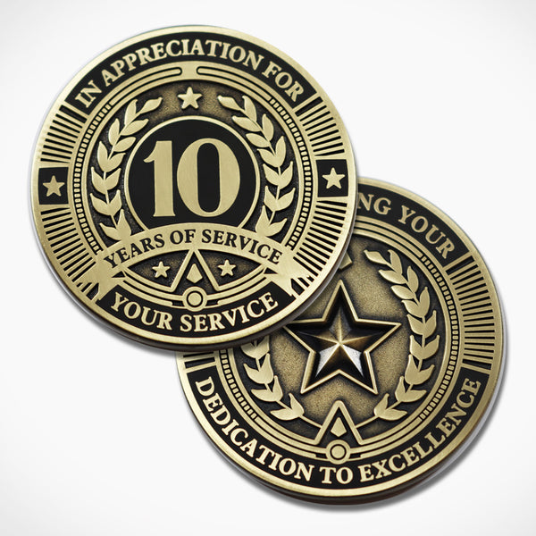 10 Years of Service Coin – SymbolArts Shop