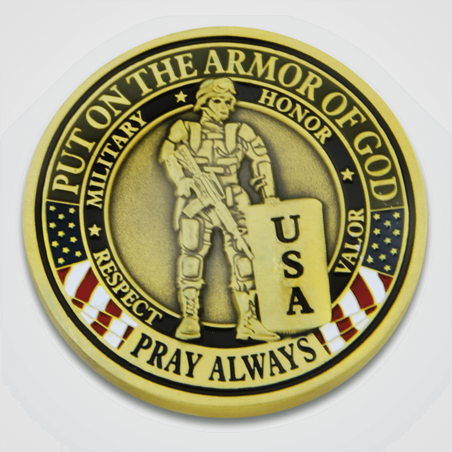 Armor of God Coin - Military – SymbolArts Shop
